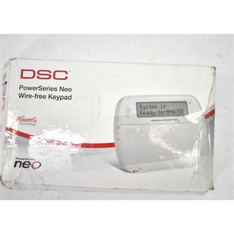Dsc Powerseries Neo Wire Free Keypad White Full Message Led W Powerg Tech Everymarket