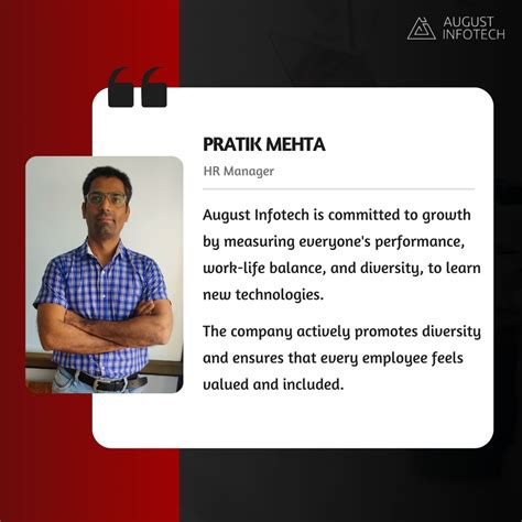 August Infotech On Linkedin Augustinfotech Hr Testimonial Positiveworkplaceculture…