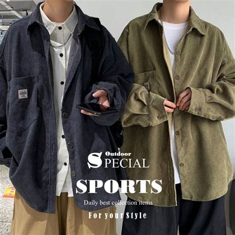 아웃나인 [on9ne] 골덴 054 남방 Urk 오버핏 남성 캐쥬얼 셔츠 남방