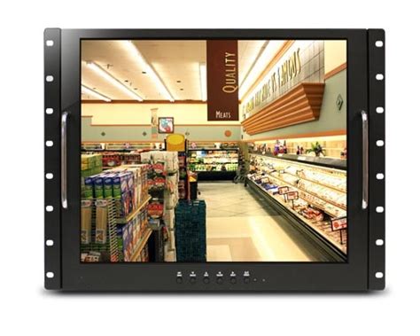 LCDR U U Tiltable Rack Mount LCD With LED Backlight Display