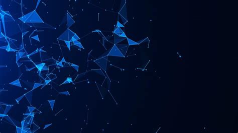 Premium Photo Abstract Digital Blue Background Plexus Effect Network