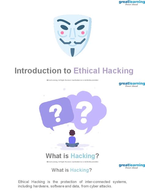 Introduction To Ethical Hacking Pdf Security Hacker White Hat Computer Security