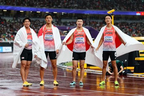 【世界陸上】リレー侍6位 小池「メダルは獲れたよなと」柳田「めちゃくちゃ悔しい」桐生は涙「僕の責任」（スポニチ） 毎日新聞
