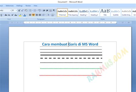 Tutorial Cara Membuat Titik Panjang Di Word Beserta Gambar Tutorial Images