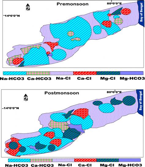 Spatial Distribution Of Hydrochemical Type Of Groundwater Download Scientific Diagram