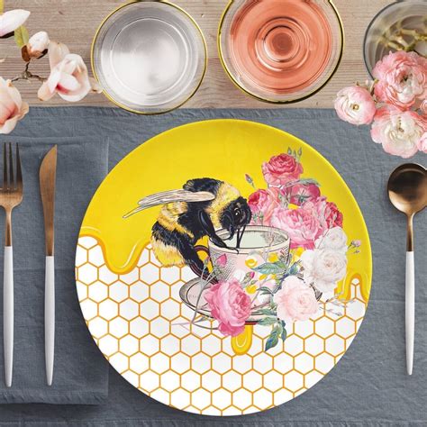 Bee Dinnerware Etsy
