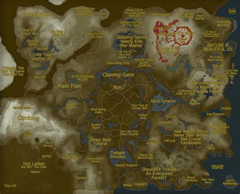 Not Mine But Enjoy The Most Accurate Map Of Botw Breathofthewild