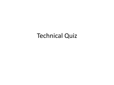 Computer Sciencetechnical Quiz Pptx