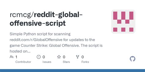 github rcmcg reddit global offensive script simple python script for