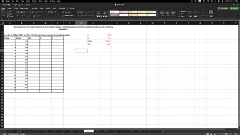 Solved Please Provide Excel Formulas For Each Problems An