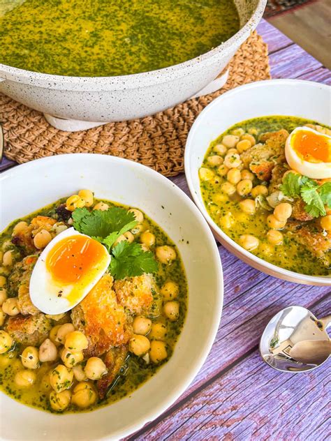 Easy Portuguese Garbanzo Bean Soup Recipe Açorda Alentejana Weekday