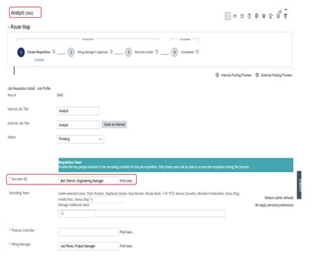 To Pre Populate Recruiting Operators In The Requis Sap Community