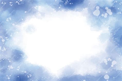 손으로 그린 수채화 블루 스플래시 추상적 인 배경 무료 벡터