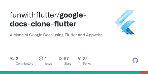 GitHub Funwithflutter Google Docs Clone Flutter A Clone Of Google Docs Using Flutter And Appwrite