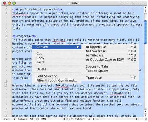 Textmate Power Text Editor With All The Tricks