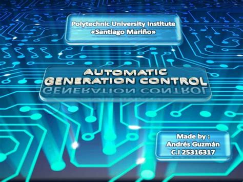 Automatic Generation Control Pptx