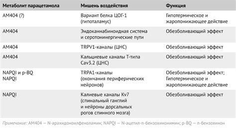 Парацетамол — старое лекарство с новым механизмом действия