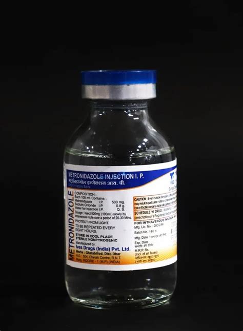 Metronidazole Injection Ip 100 Ml At ₹ 23 50 Bottle In Indore Id 2852912540230