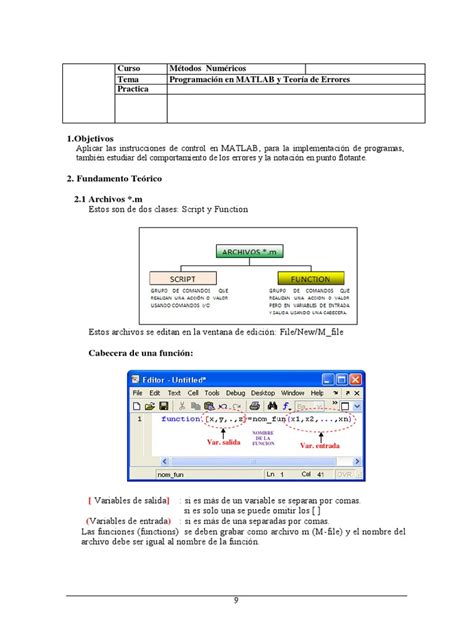 Guia 3 Programacion Matlab Errores Pdf Poco Point And Click