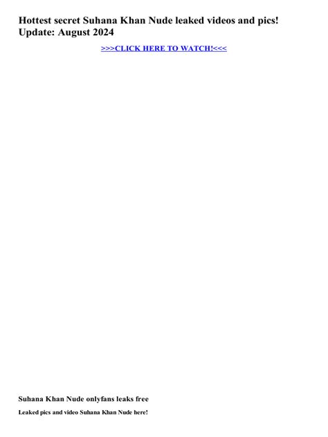 Suhana Khan Nude Pdf