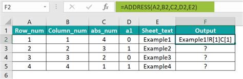 address function in excel formula examples how to use