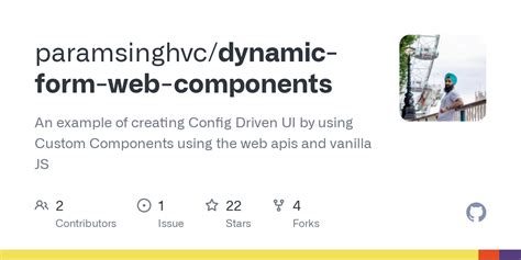 GitHub Paramsinghvc Dynamic Form Web Components An Example Of