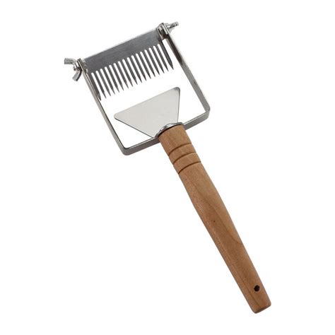 Badu Bg Мултифункционален кошер Резачка за пчелен мед Отпушваща вилица Дървена дръжка Стъргалка