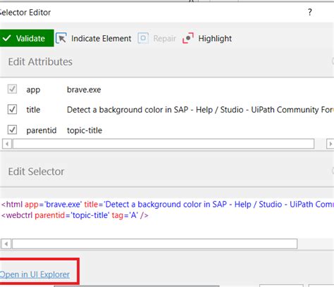 Detect A Background Color In SAP Studio UiPath Community Forum