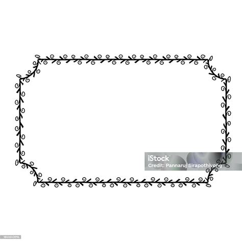 나선형 나뭇잎 사각형 빈티지 프레임 나선형 나뭇잎 분기 사각형 프레임 월계관 화 환 실루엣 검은 수평 빈티지 프레임 꽃 꽃 잎 테두리 식물 가지 화려한 잎 요소 디자인