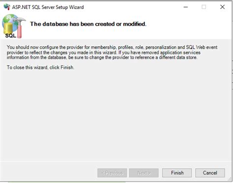 Create And Install Asp Net Membership Database