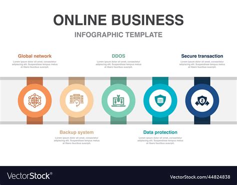 Global Network Backup System Ddos Data Royalty Free Vector
