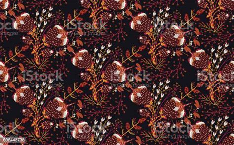 꽃의 완벽 한 패턴입니다 손으로 그려 크리에이 티브 꽃 꽃과 다채로운 예술 배경입니다 초록 허브 0명에 대한 스톡 벡터 아트 및 기타 이미지 Istock