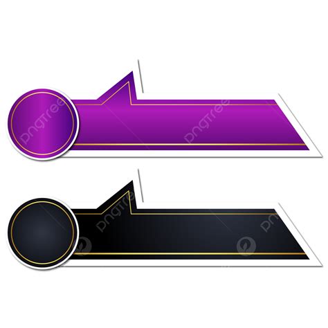 Ppt Text Box Header Vector Frame Banner Design Book Flyer Element Title