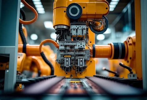 Premium Ai Image Robotic Assembly Product In Factory Automation Industry Created With