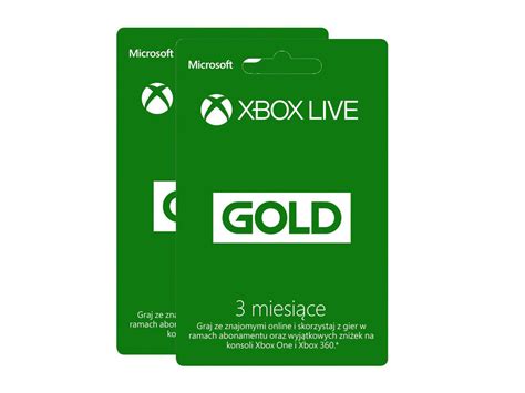 Abonament Xbox Live Gold 6 miesięcy Kod PrePaid - 7047478102 ...