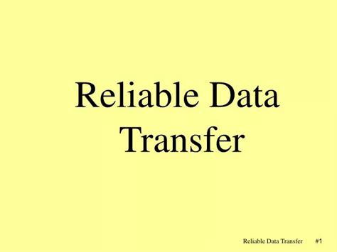 PPT Reliable Data Transfer PowerPoint Presentation Free Download ID