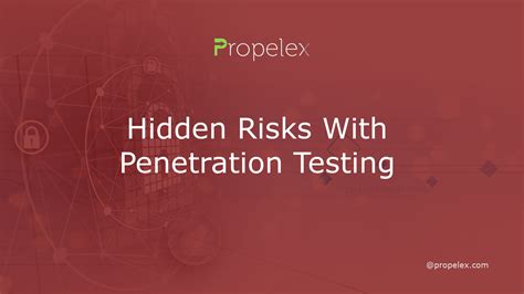 Hidden Risks With Penetration Testing Propelex