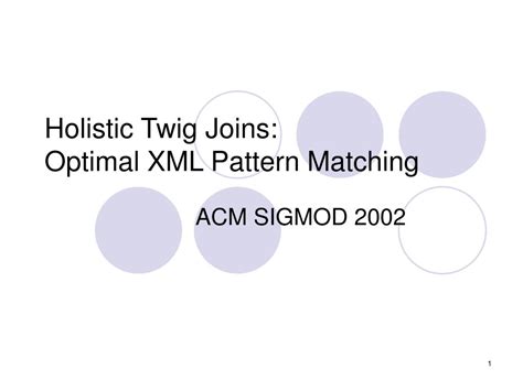 Ppt Holistic Twig Joins Optimal Xml Pattern Matching Powerpoint Presentation Id6874296