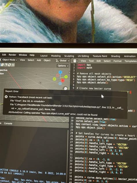 Need Help Cant Run Code Rblender