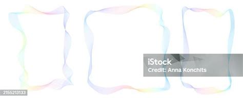 추상적인 흐르는 물결 모양의 선 그라데이션 색상이 있는 사각형 모양 디지털 주파수 트랙 및 음성 이퀄라이저 벡터 블렌드 곡선에 대한 스톡 벡터 아트 및 기타 이미지 Istock