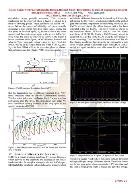 Stress Analysis And Temperature Impact Of Negative Bias Temperature