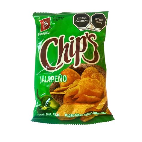 Barcel Chips Jalapeños 42g Snack Latinos