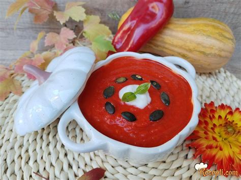 Krem čorba Od Pečene Paprike I Pečene Bundeve