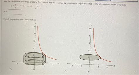 [answered] Use The Method Of Cylindrical Shells To Find The Volume V