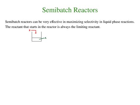 Semi Batch Reactor Presentation For Chemical Engineering Ppt