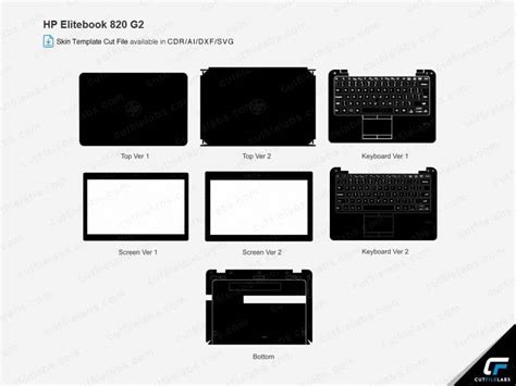 HP Elitebook G Cut File Template Cut File Labs