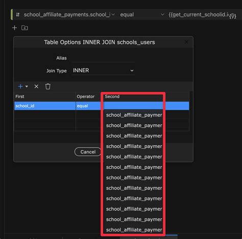 Bigger Input Fields In The Join Window Feature Request Wappler