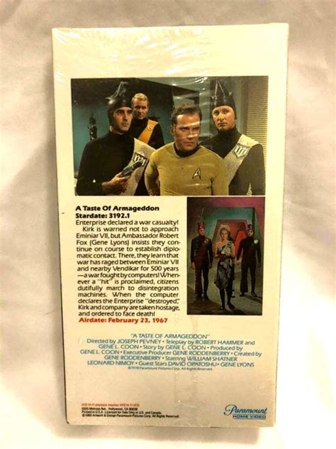 Star Trek A Taste Of Armageddon Vhs 1967 Tv Series Episode 23 Rare