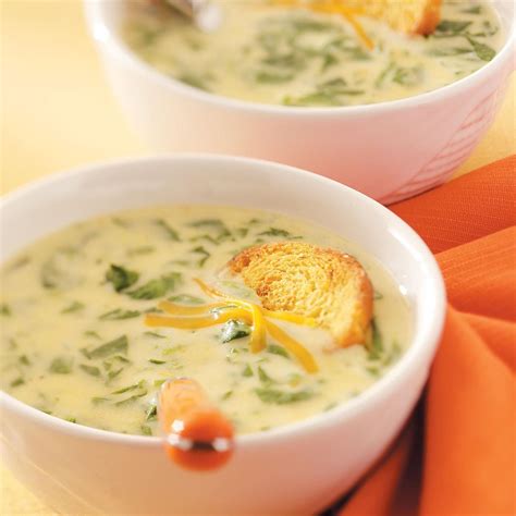 Cream Of Spinach Cheese Soup Recipe How To Make It
