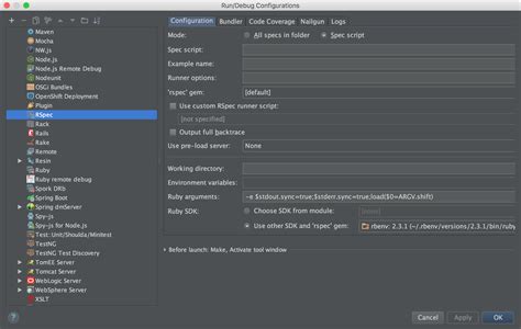 Ruby No Rspec Gem Found In Sdk Through Intellij Stack Overflow
